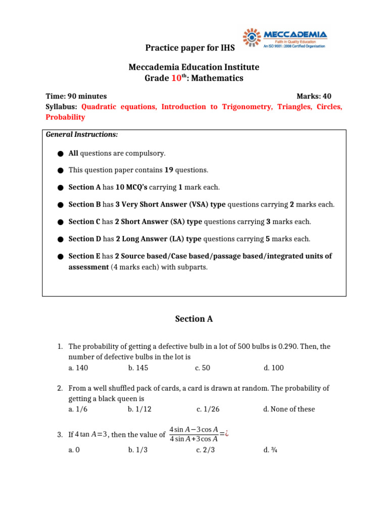 IHS Students | PDF