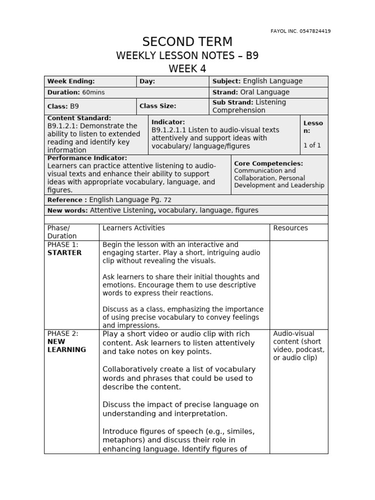 B9 Eng WK4 | PDF | Reading Comprehension | Career & Growth