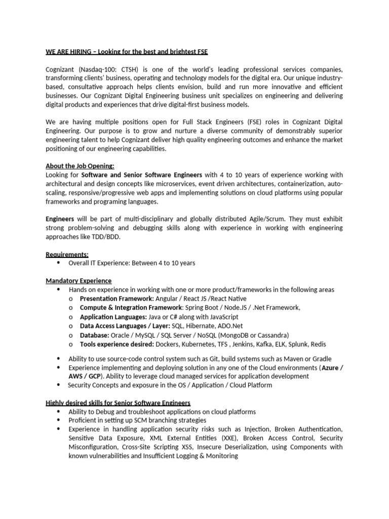 Fse JD Se Sse 1 | PDF