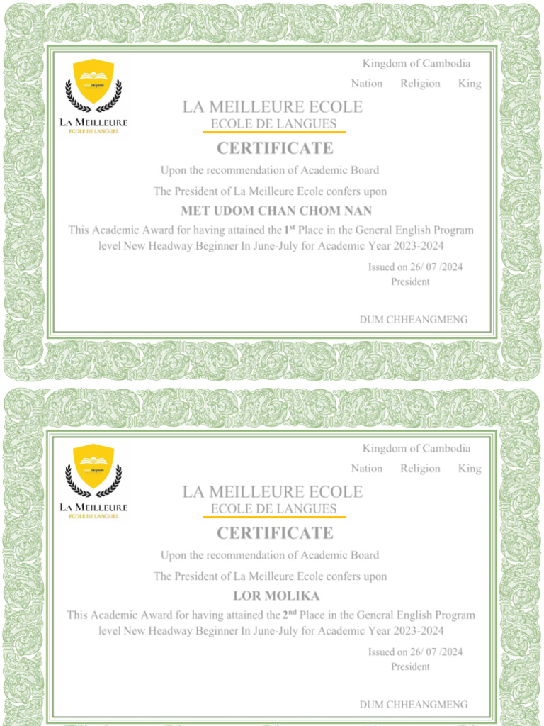 Certificate Of Completion 4 5 Pdf