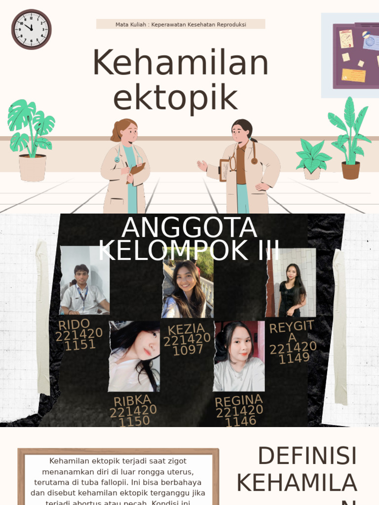 KLMPK 3. Kehamilan Ektopik | PDF