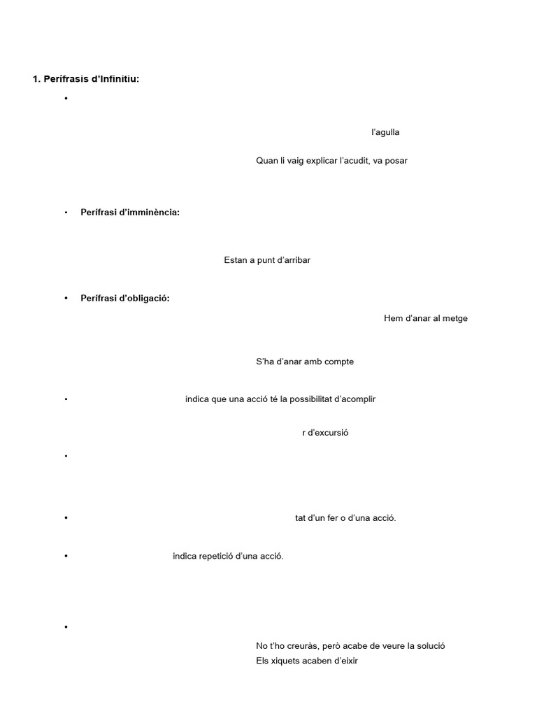 Teoria PerÃ - Frasis Verbals | PDF