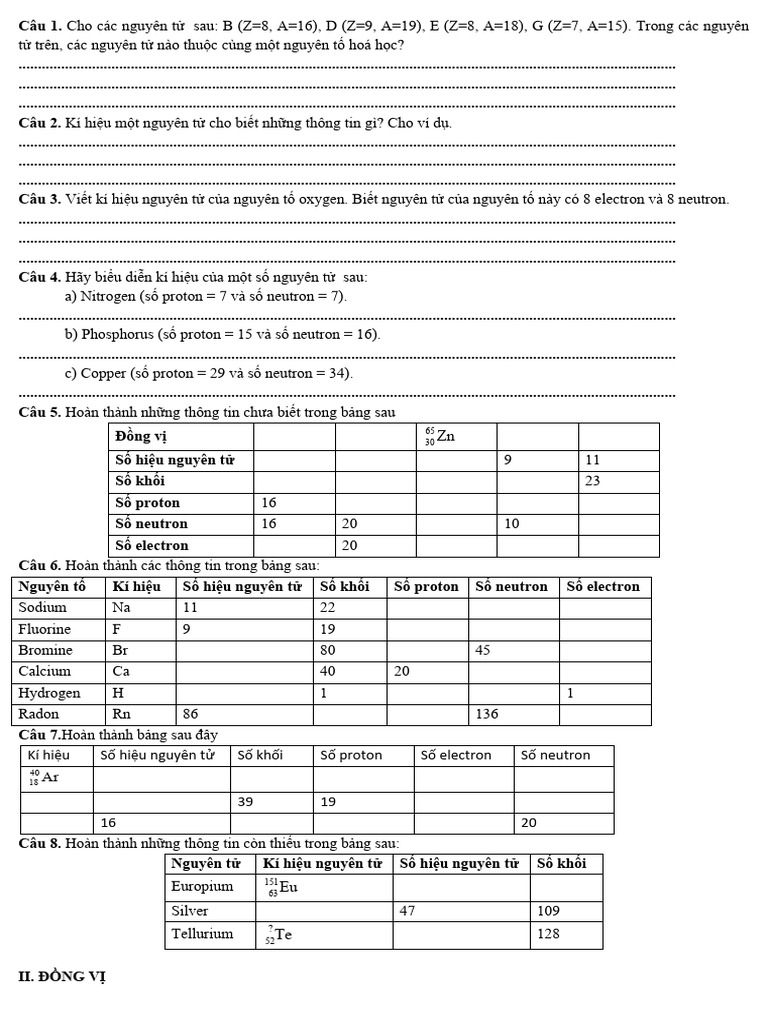HH10 BT Chuong 1 | PDF