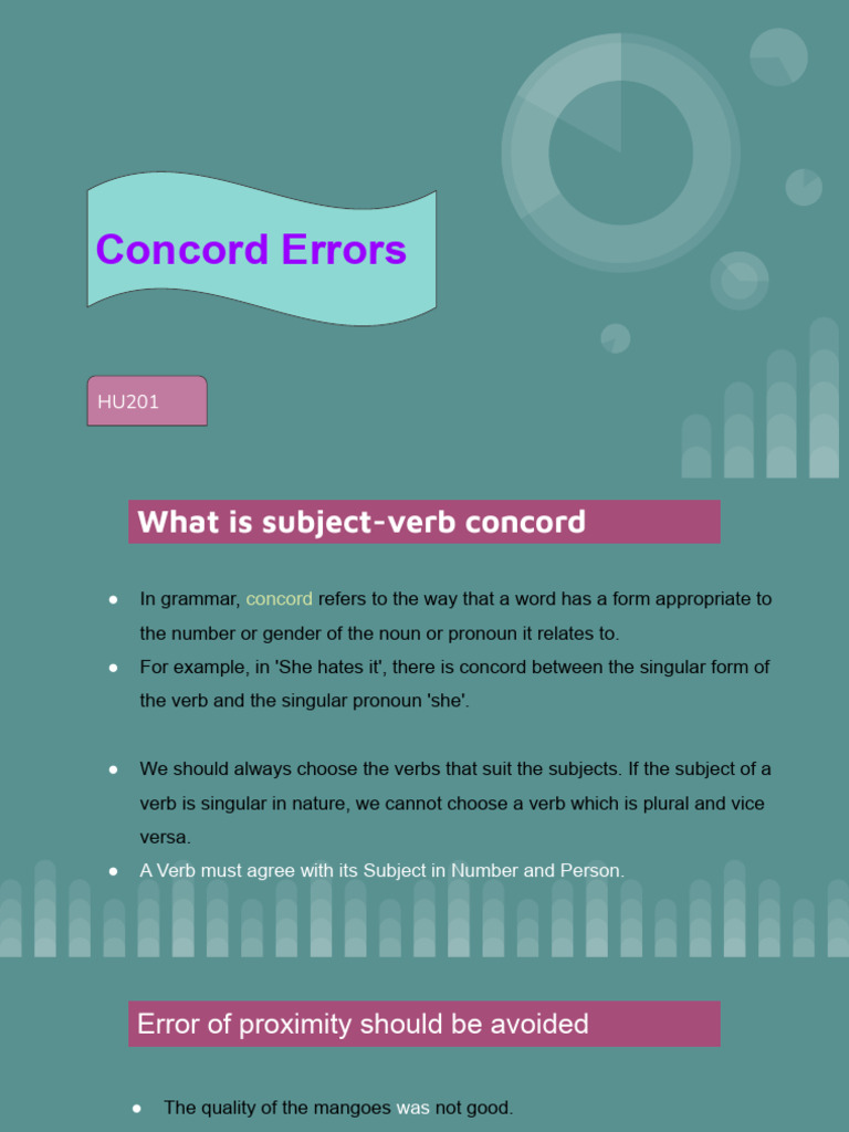 Concord Errors | PDF