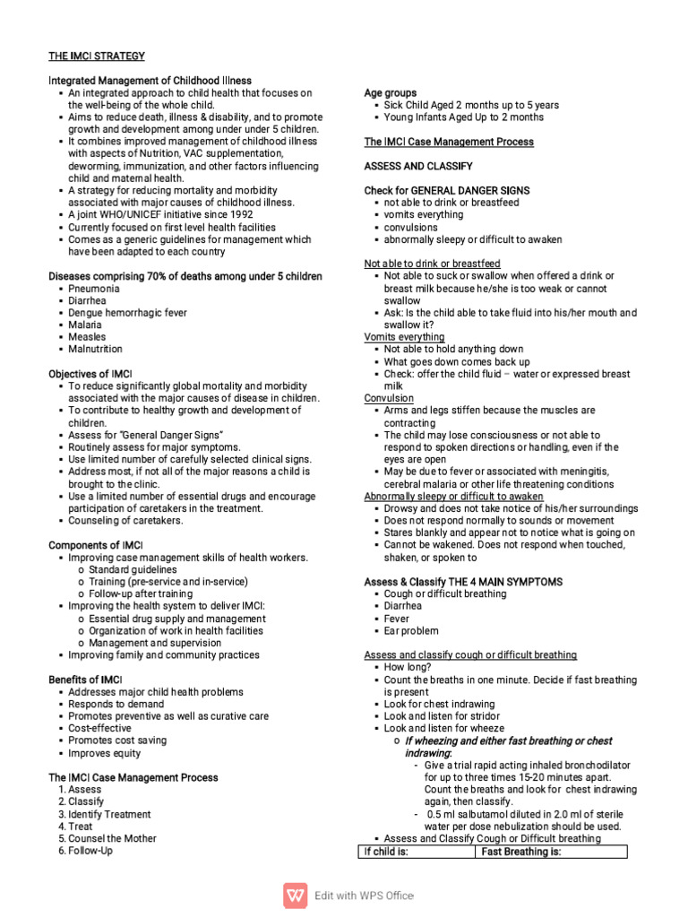 The-Imci-Strategy-Updated | PDF