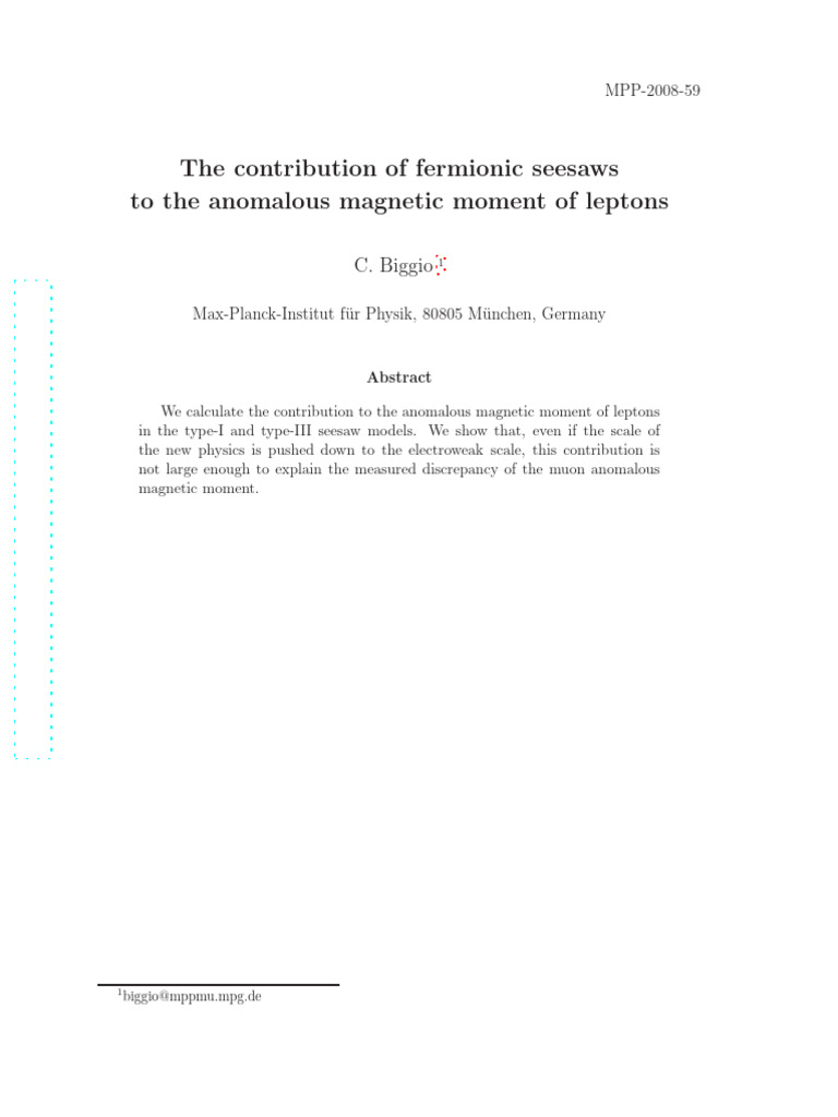 0806.2558 Muong-2 | PDF