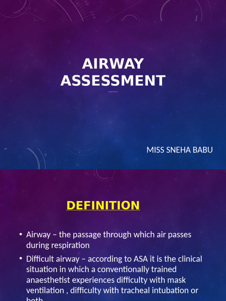 Airway Assessment - 2 | PDF