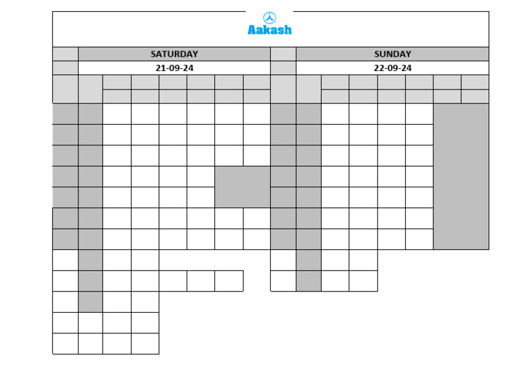 Timetable - Medical - 21 To 22 Sep 2024 | PDF