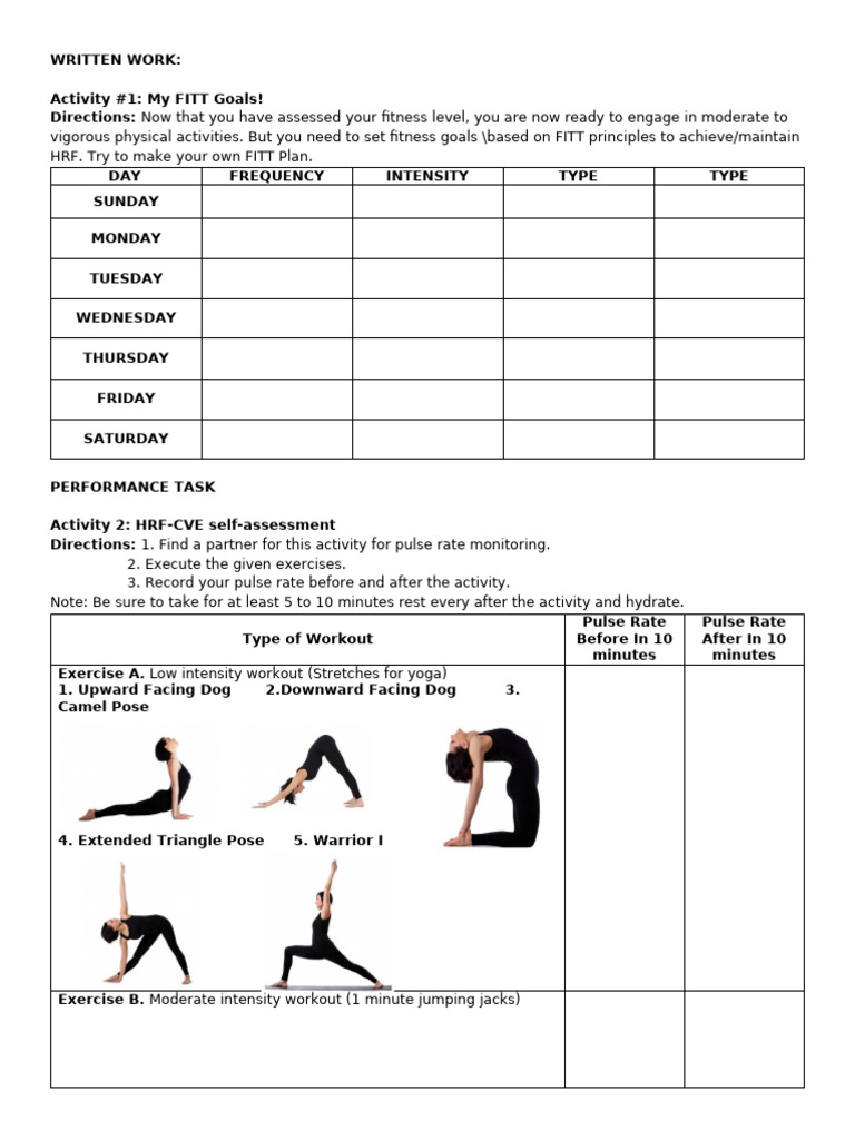 Lesson 2 Activity 2 P.E and Health 3 | PDF