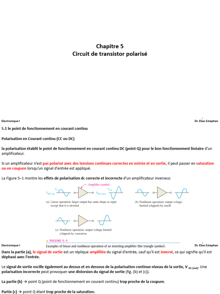 Electronique I Chap5 | PDF | Electronic Engineering | Electromagnetism