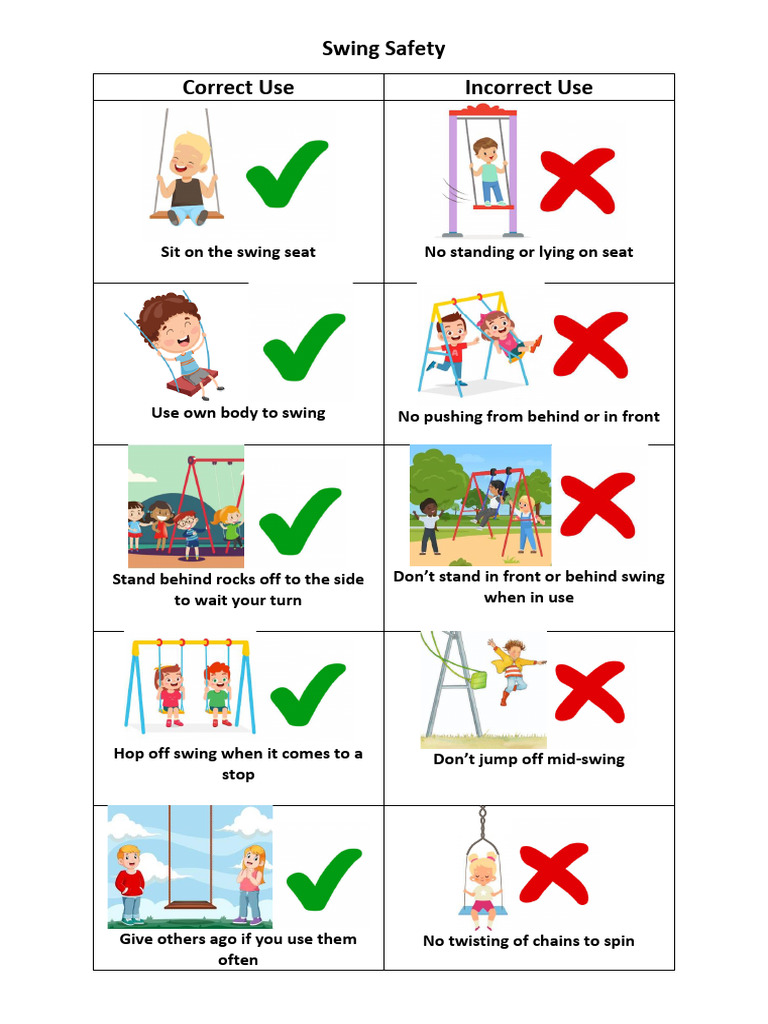 Swing Safety Guidelines for Kids | PDF | Wellness | Lifestyle