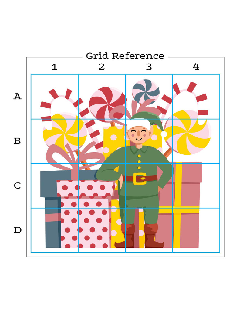 Giant Coloring Poster Christmas Elf Paper Crafts | PDF