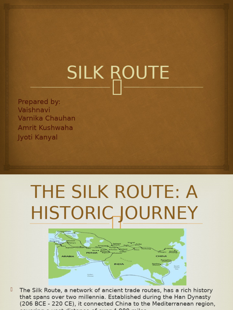 Silk Route 1 | PDF