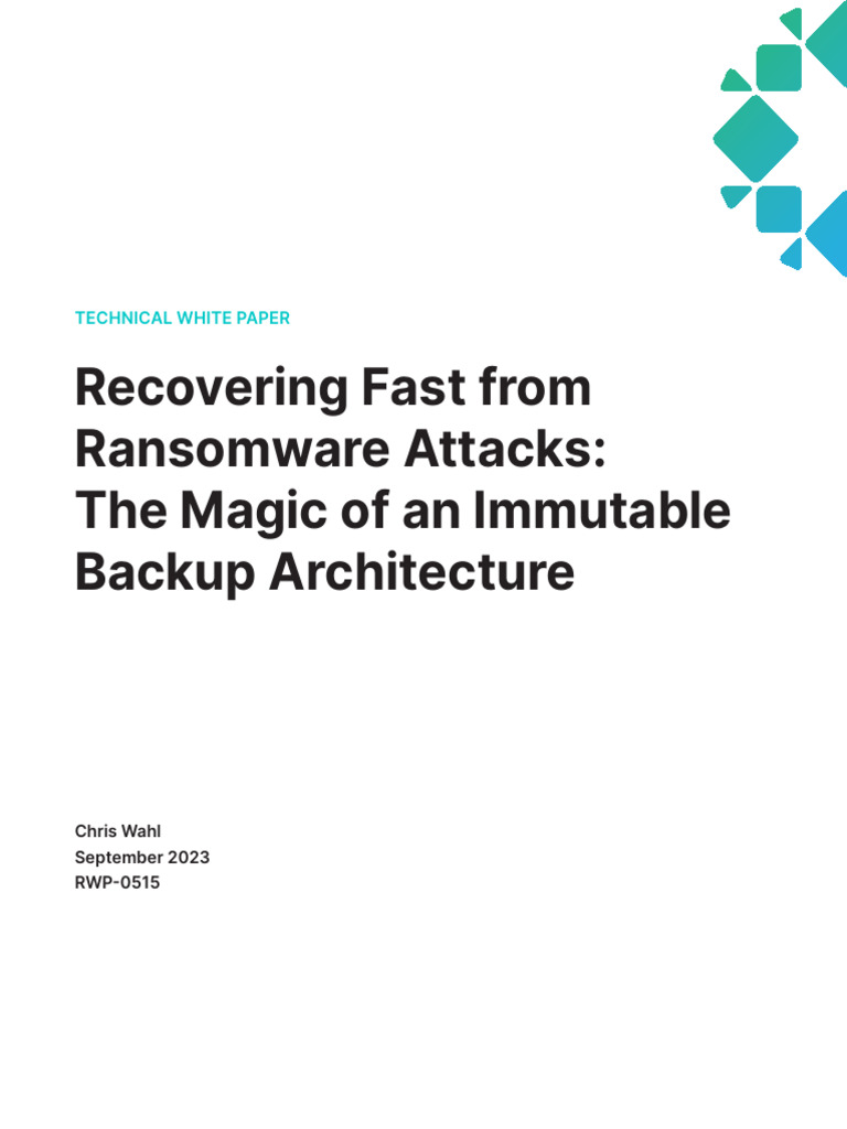 RWP Recovering Fast From Ransomware Attacks | PDF