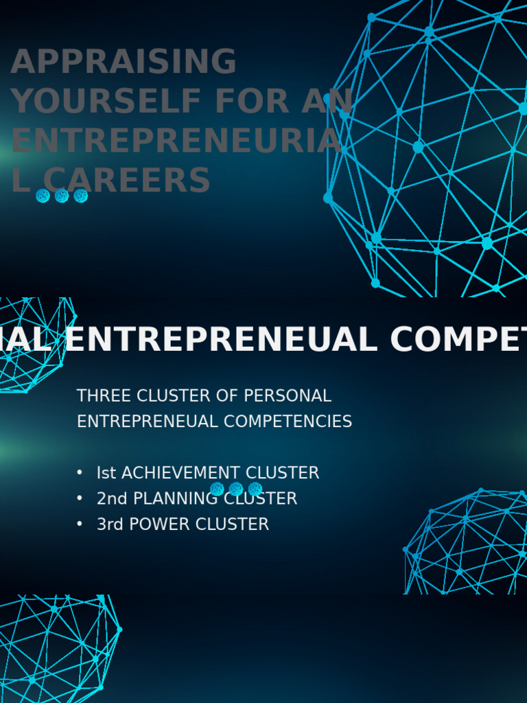 Appraising Yourself For An Entrepreneurial Career | PDF