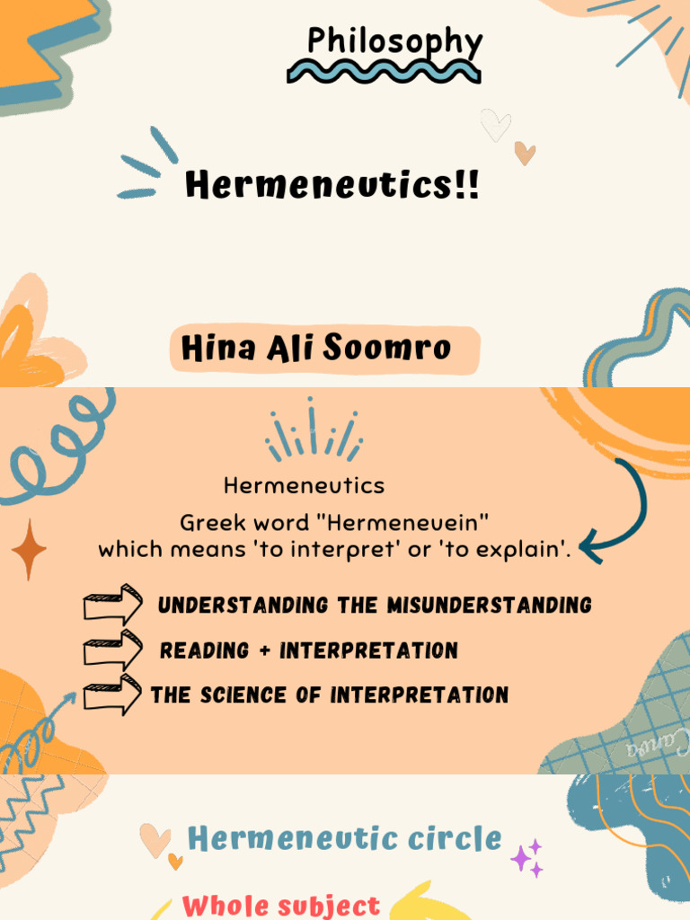 Hermeneutics | PDF | Philosophy