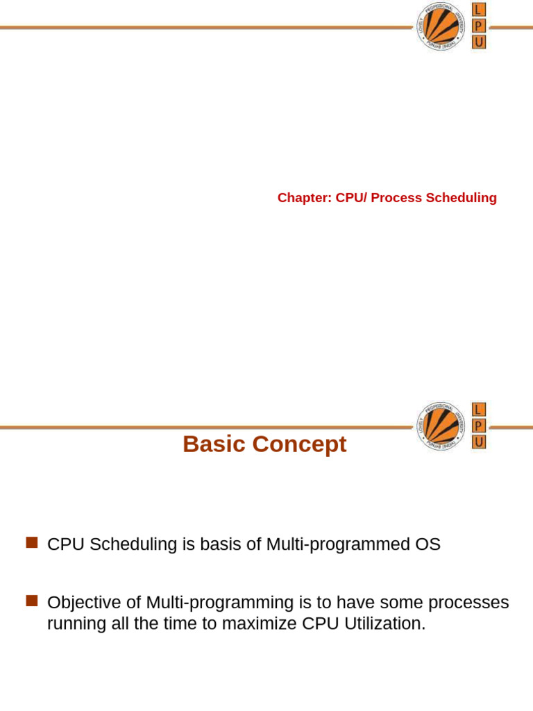 OS Process CPU Scheduling Unit2 | PDF