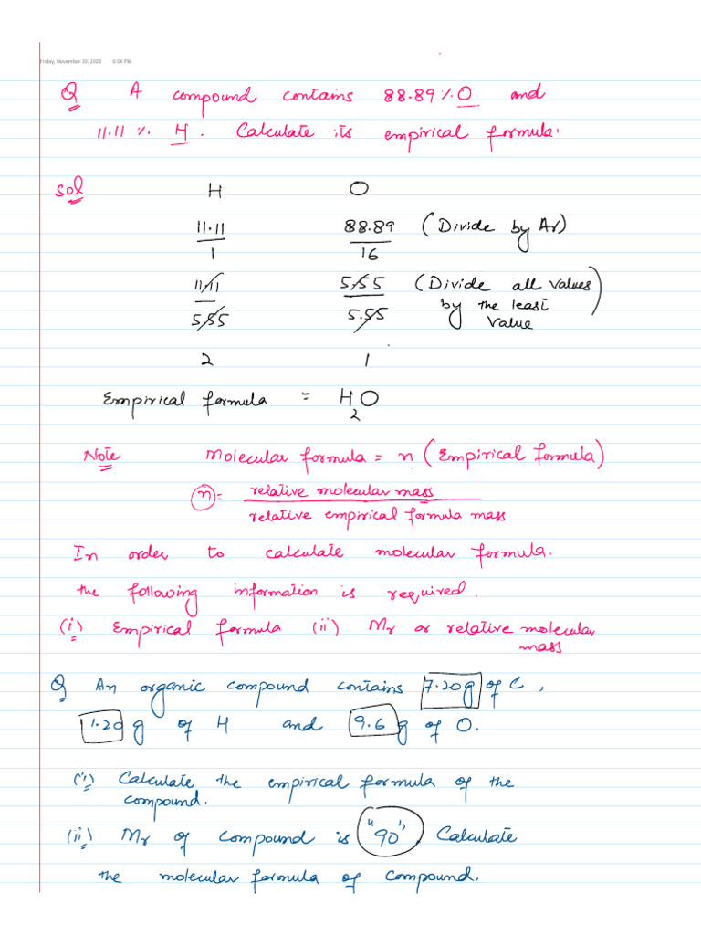 Formula Writing | PDF
