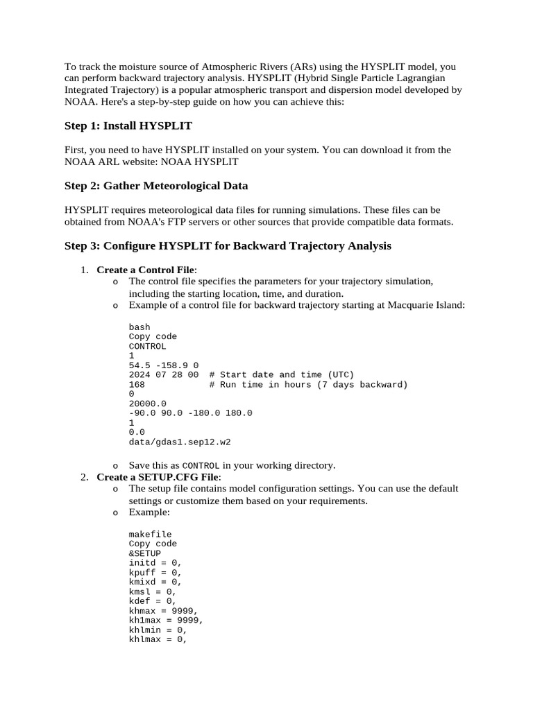 Hysplit | PDF