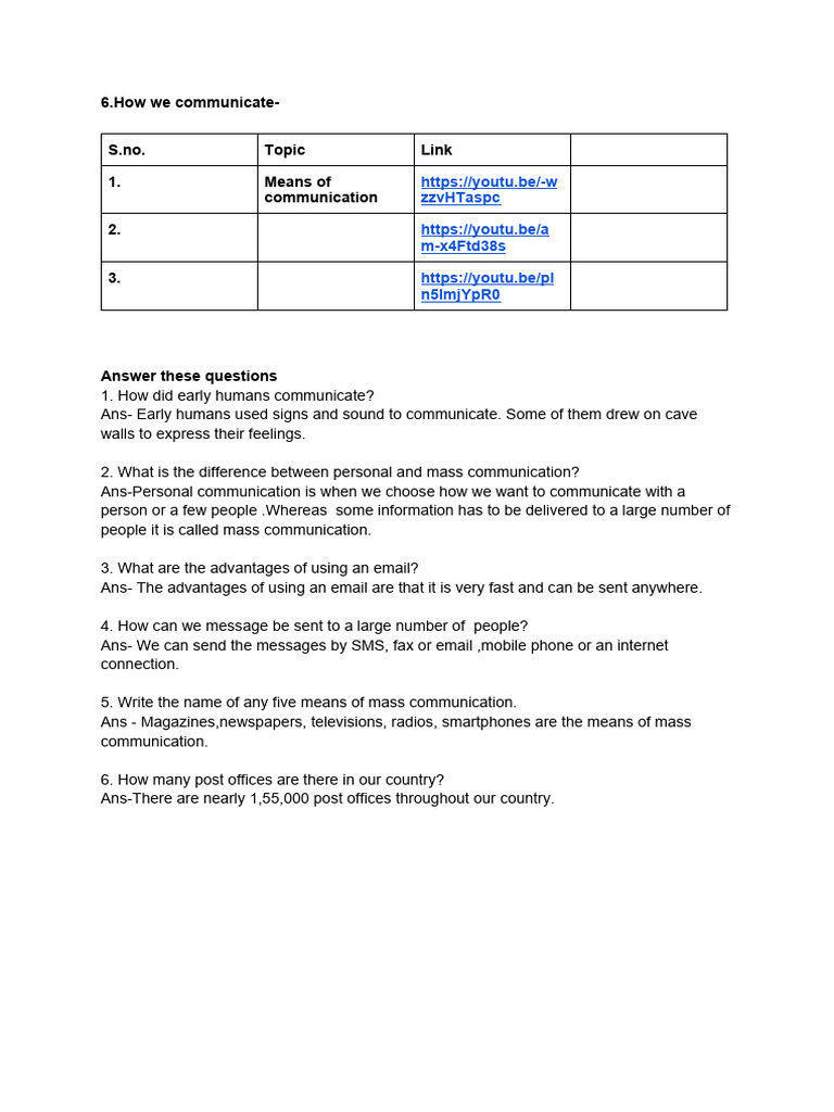 Lesson-6 social science (class III) | PDF