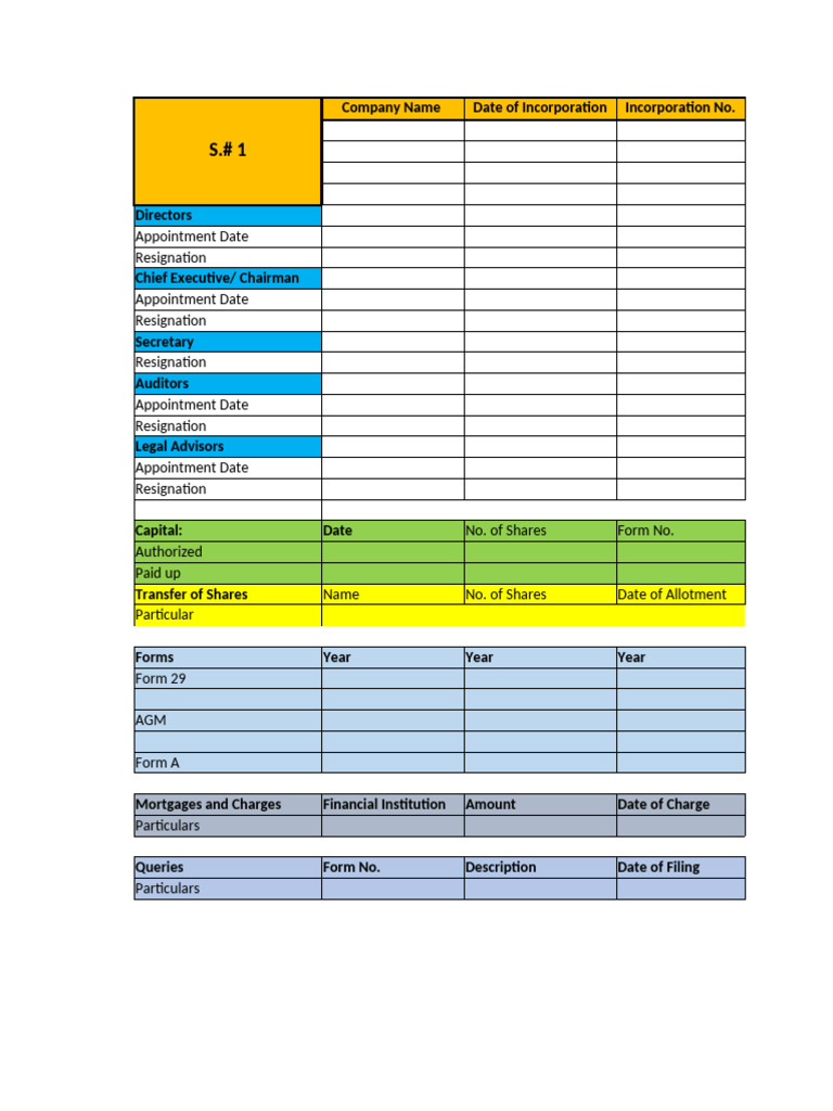 Client onboarding secretarial health Check list | PDF