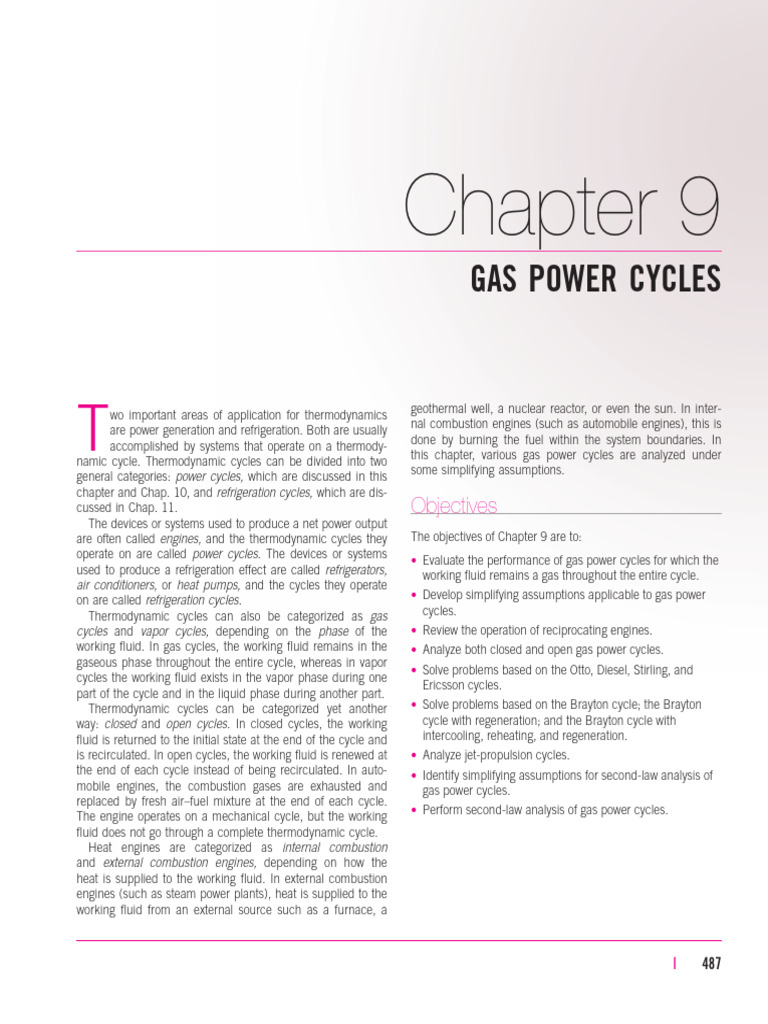 Gas Power Cycle 1 | PDF