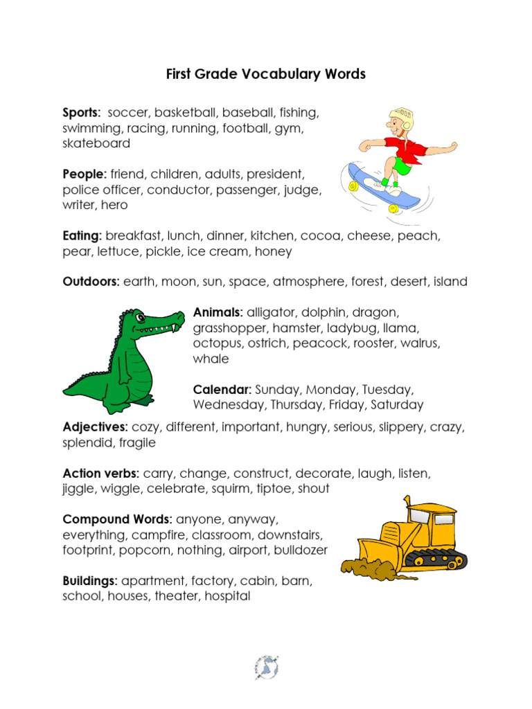 First Grade Vocabulary Words2 | PDF