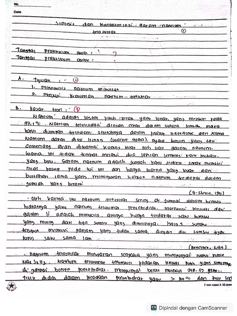 Rafa Ramadhanti treza_ Natrium triosulfat | PDF