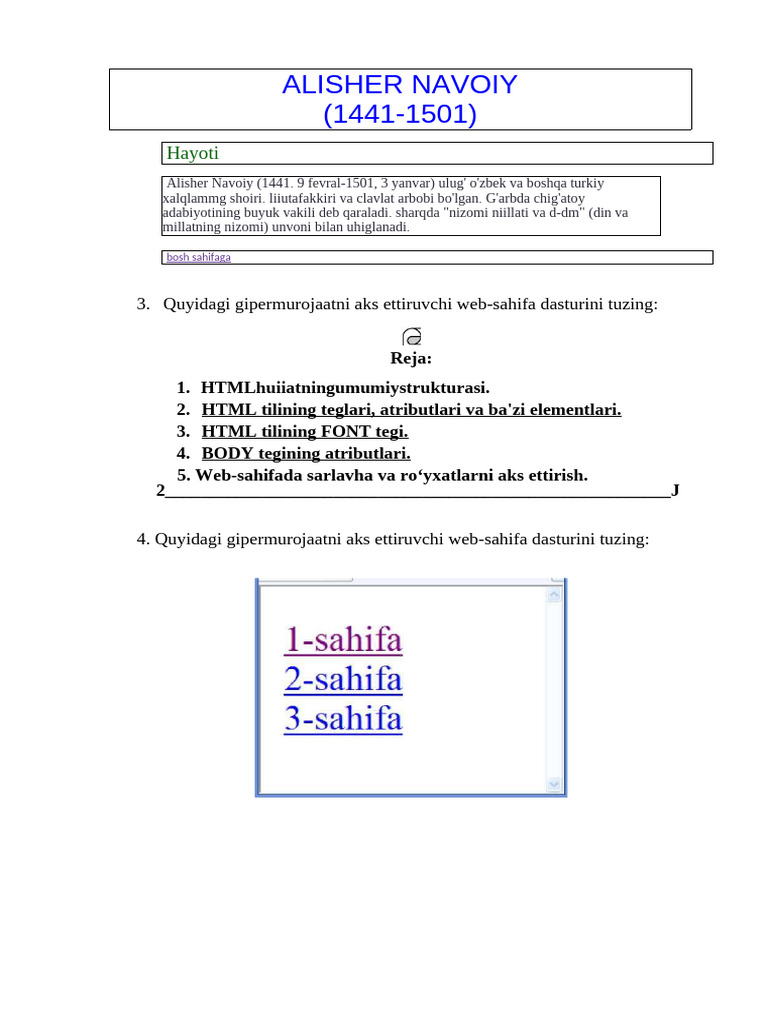 Alisher Navoiy | PDF