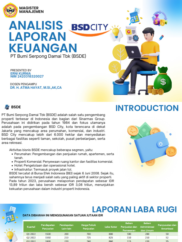 Analisis Laporan Keuangan BSDE-erni Kurnia | PDF