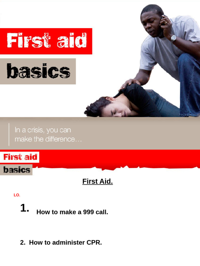 Lesson 1 - First aid | PDF