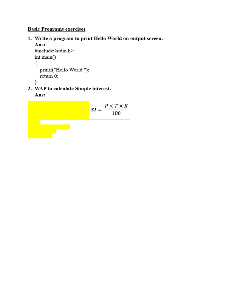 C Notes | PDF