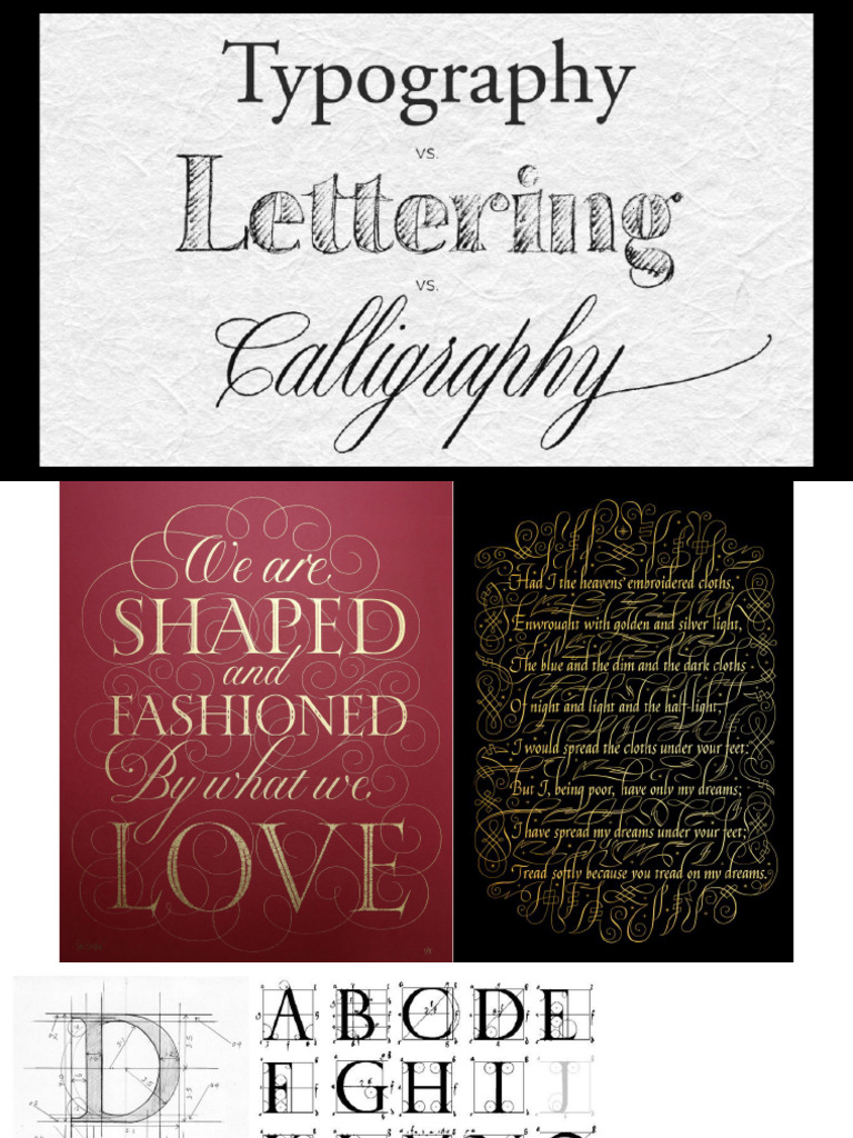 Aula 2 - Caligrafia, Lettering e Tipografia | PDF