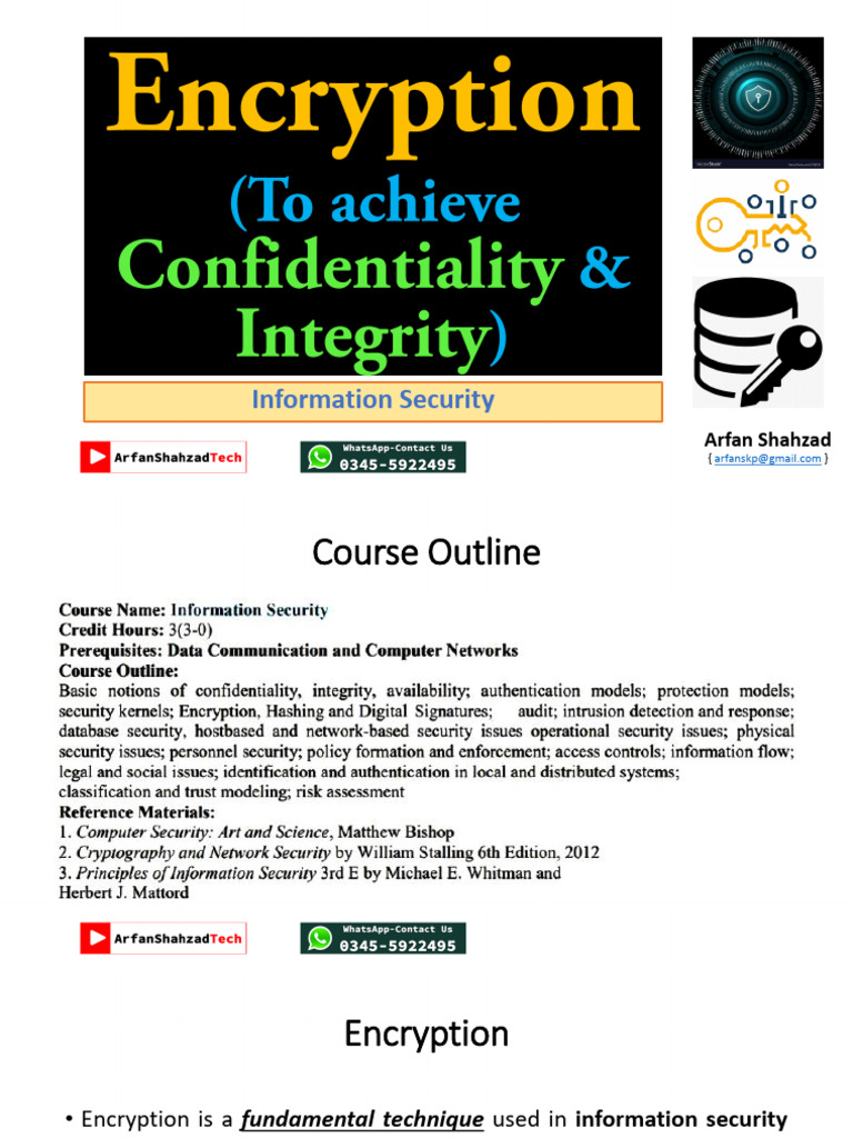 Information Security 05 Encryption | PDF | Public Key Cryptography ...