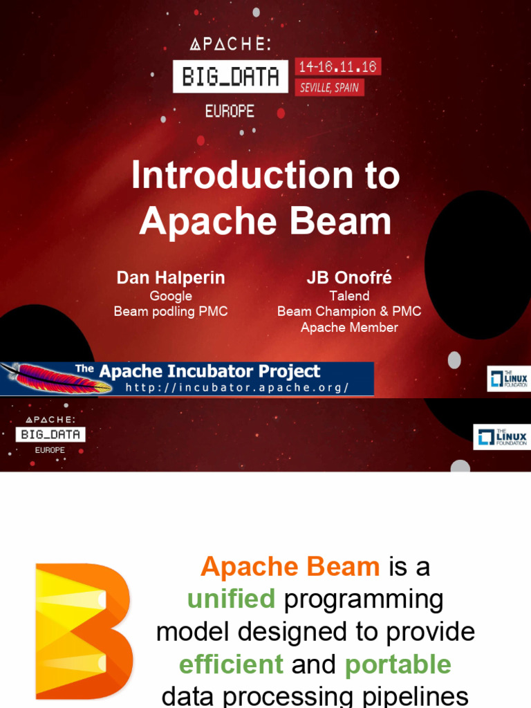 ApacheBigData EU 16 - Beam | PDF
