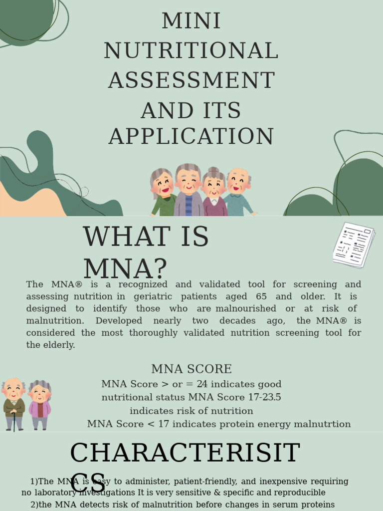 Mini Nutritional Assessment and Its Application | PDF