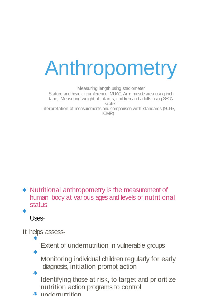 Third Sem Anthropometry | PDF