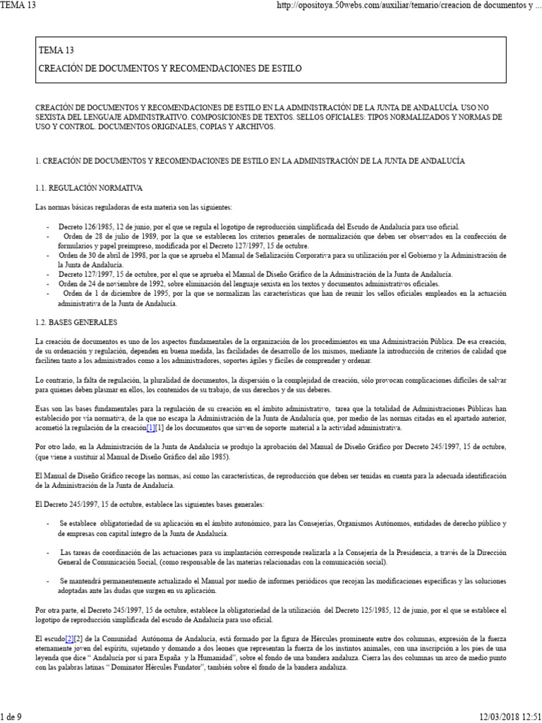 Tema 13 Creación de Documentos y Recomendaciones de Estilo | PDF