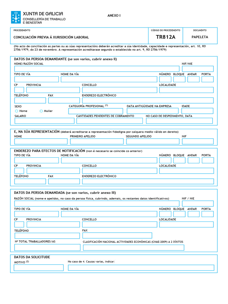 Modelo de Papeleta de Conciliación Ante El Smac | PDF