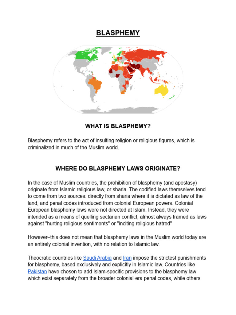 Blasphemy Pdf