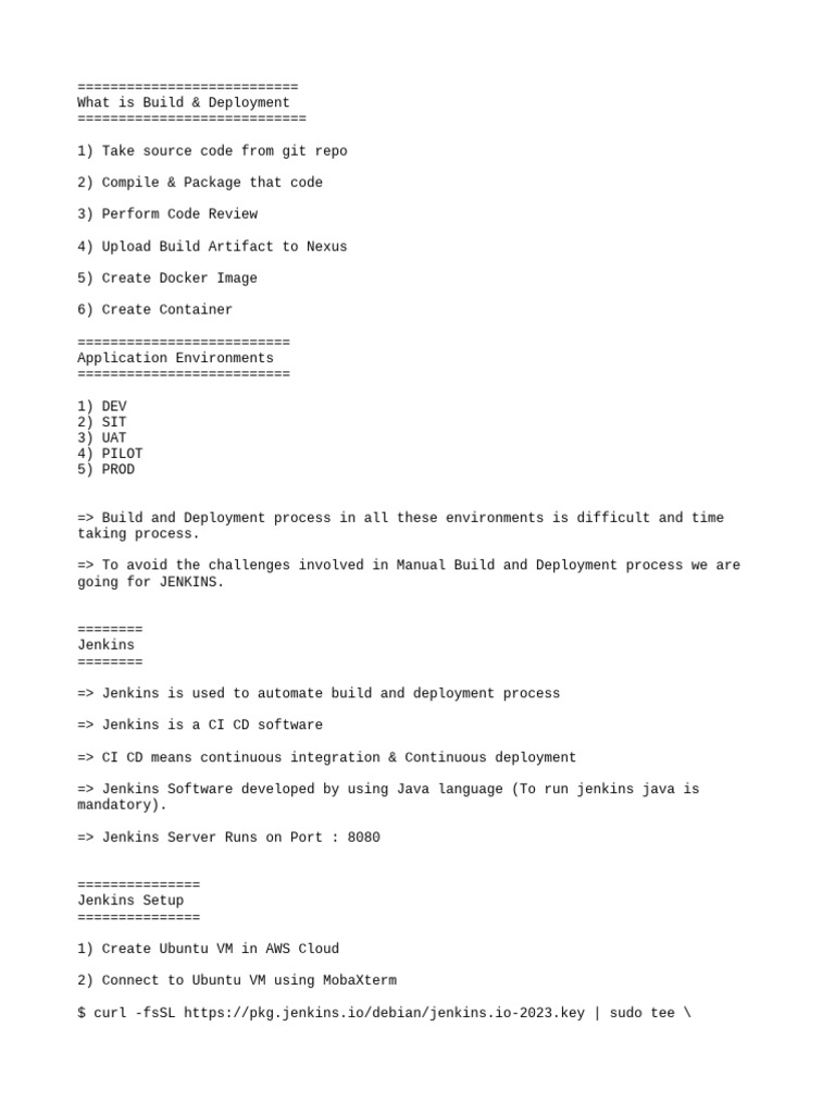 Jenkins Notes | PDF