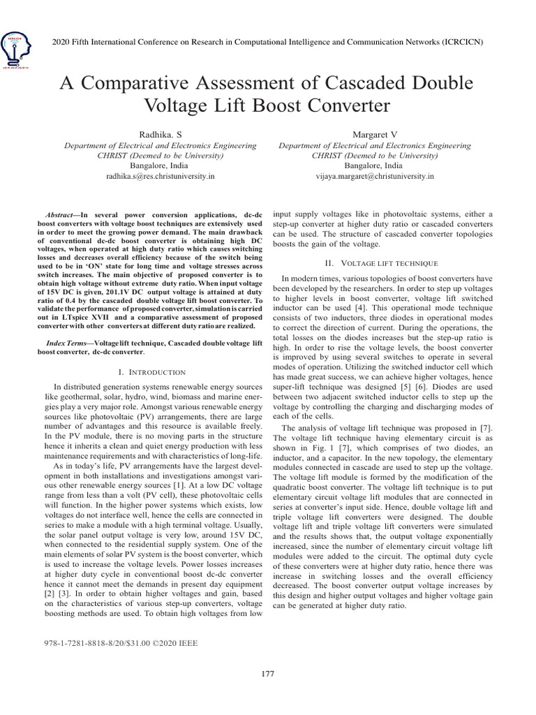 A_Comparative_Assessment_of_Cascaded_Double_Voltage_Lift_Boost_Converter | PDF