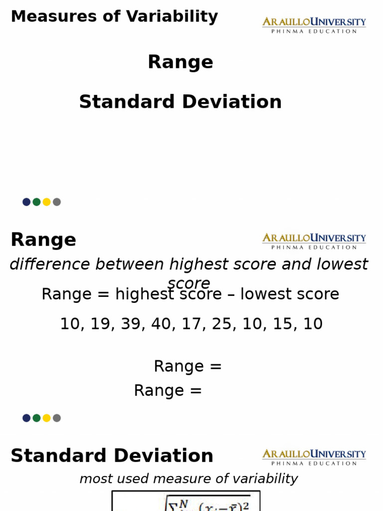 Measures of Variability | PDF