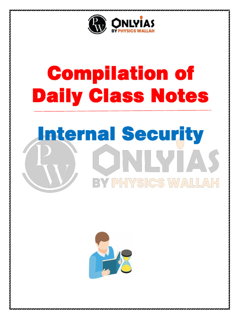 Internal Security Compilation Notes PDF ONLY65fc152877724d001824b802 | PDF