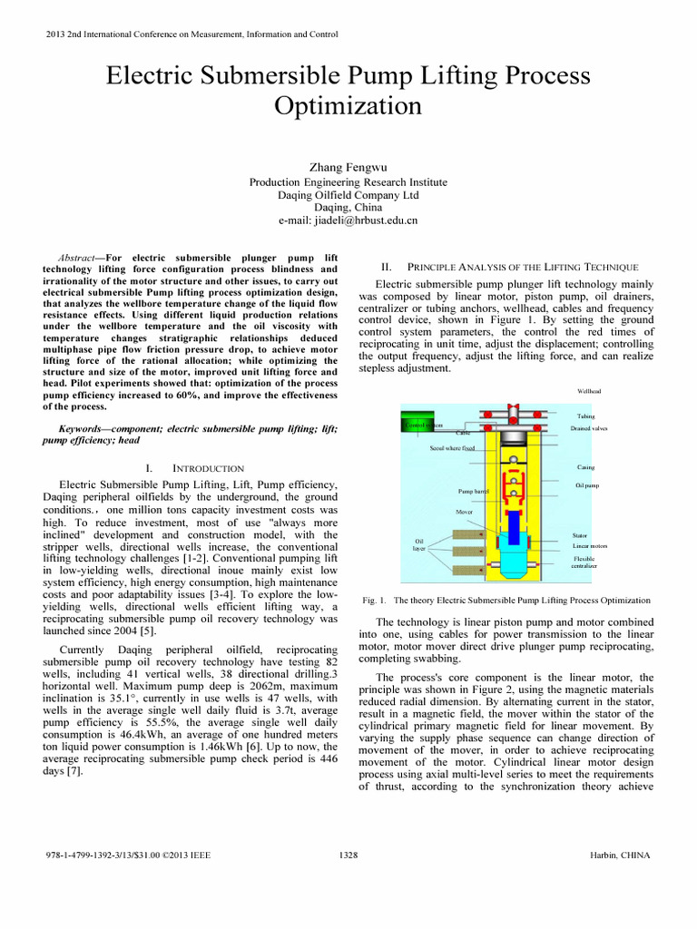 Electric_submersible_Pump_lifting_process_optimization | PDF