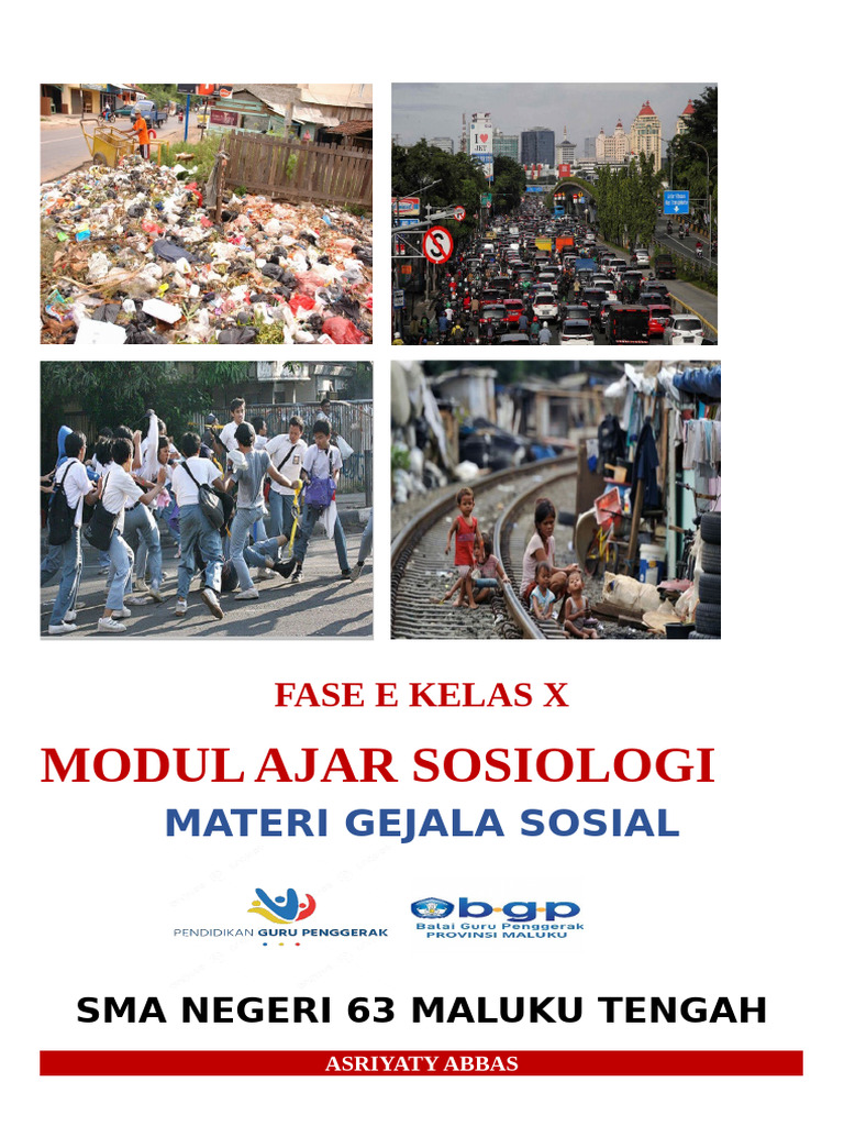 Modul Ajar Sosiologi Fase E | PDF