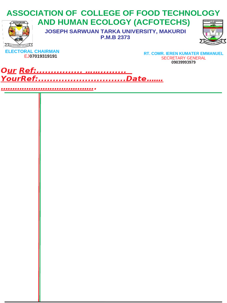 College Letter Headed | PDF
