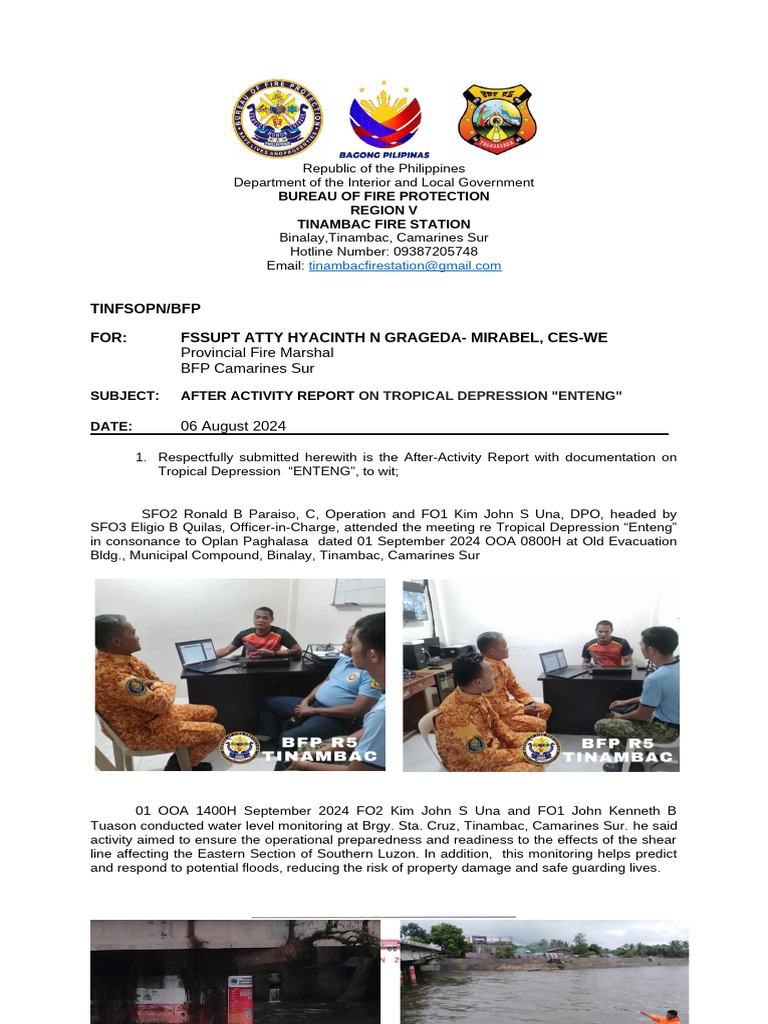 AFTER ACTIVITY REPORT- TS DANTE | PDF