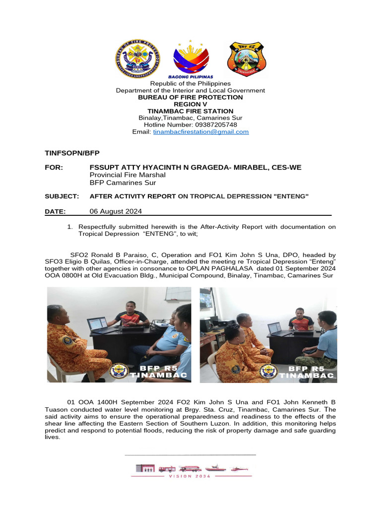 AFTER ACTIVITY REPORT- TD ENTENG | PDF