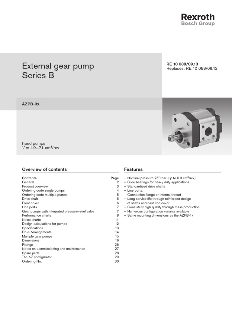 Gear Pump Catalog | PDF